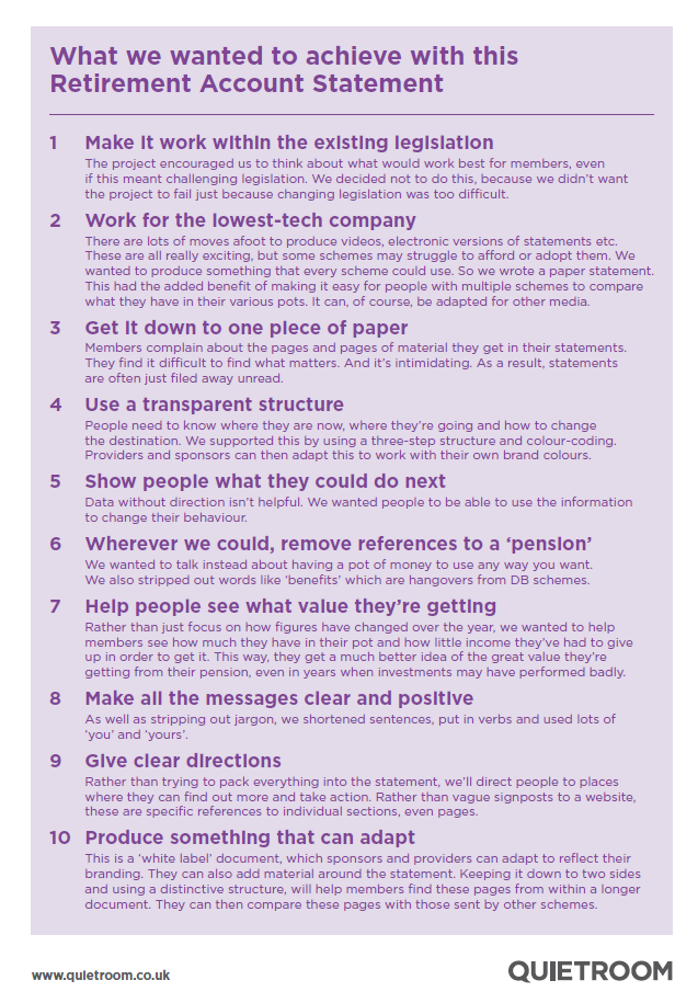 New Improved Pension Statements on the way. | AgeWage: Making your ...